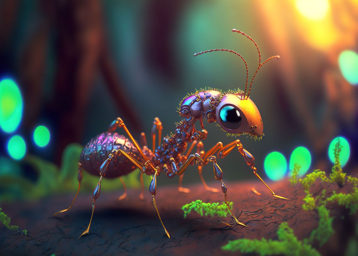 'anime ants ' Poster by MAD SPACE | Displate