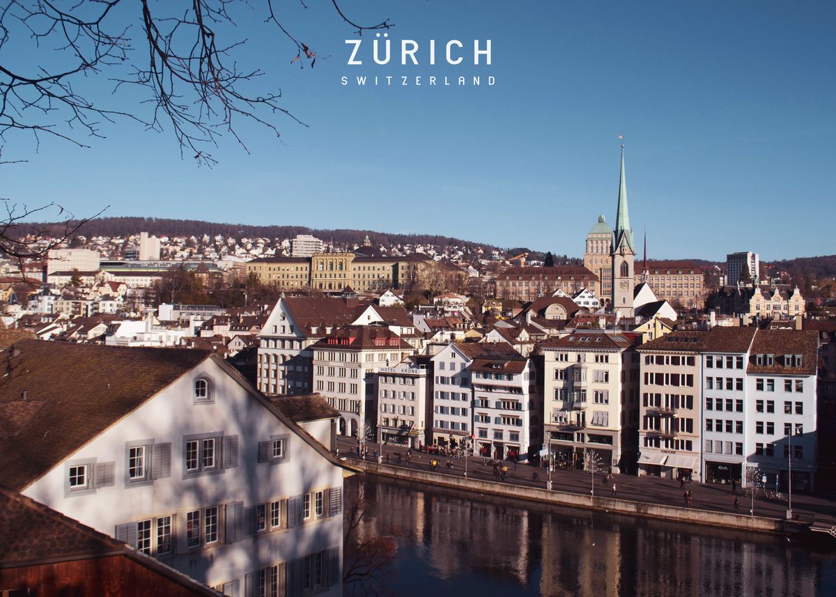 'Zurich ' Poster, picture, metal print, paint by Big City | Displate