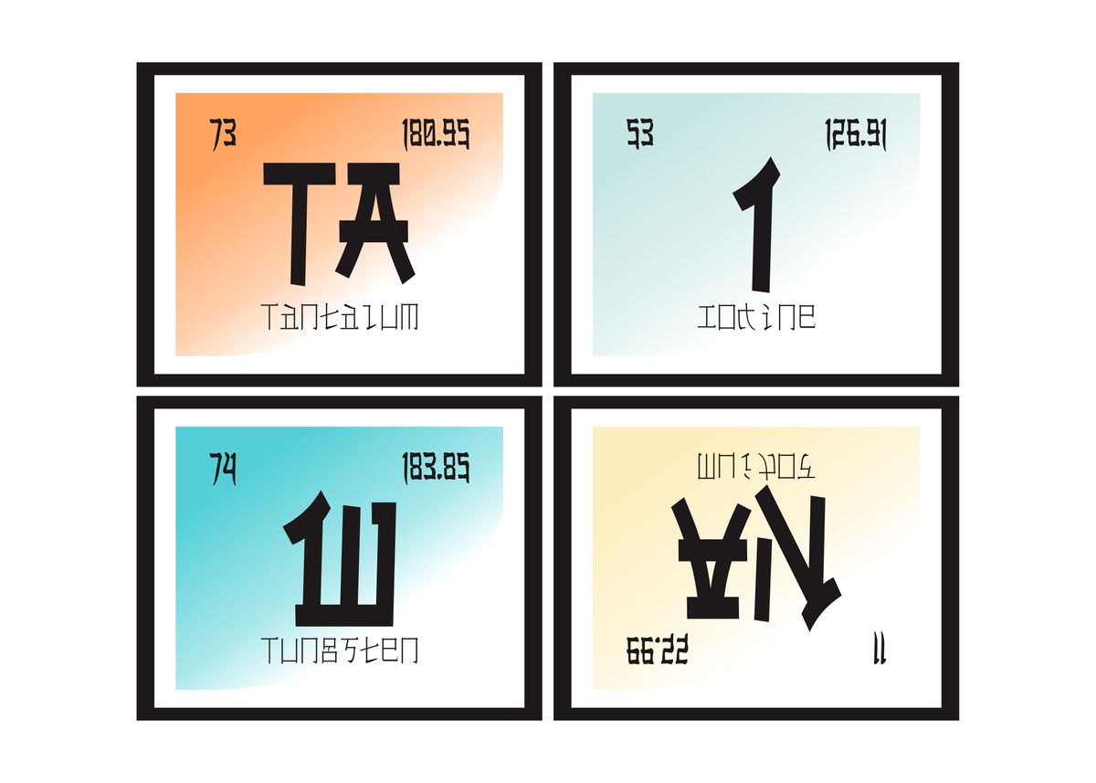 'Taiwan Periodic Table ' Poster, picture, metal print, paint by Maozva ...