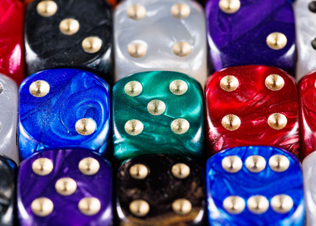 'Dice for board game' Poster by Giuseppe Cammino | Displate