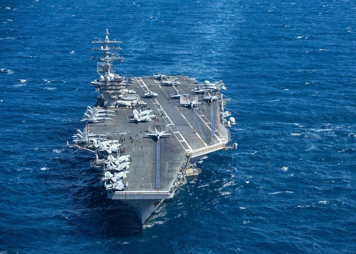 'Aircraft Carrier' Poster, picture, metal print, paint by Sam Brady ...