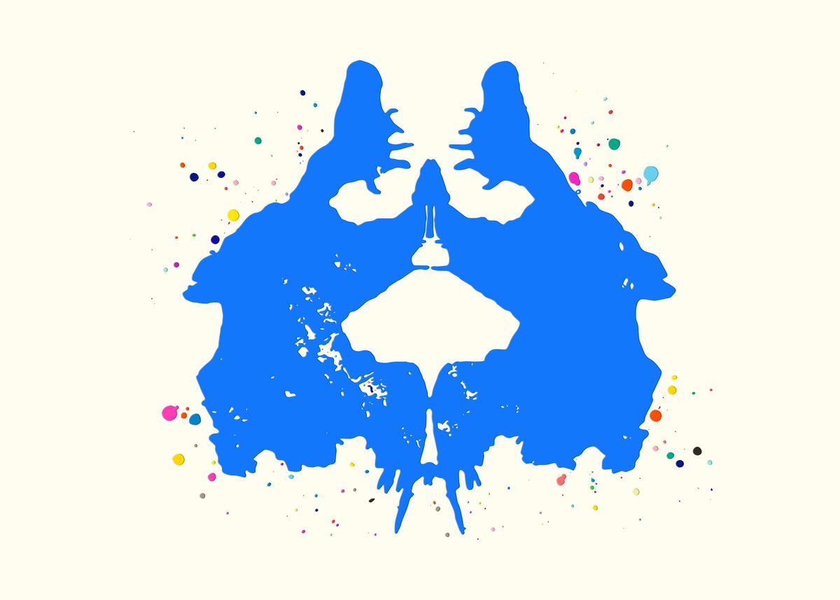 'Rorschach Inkblot Test Car' Poster, picture, metal print, paint by ...