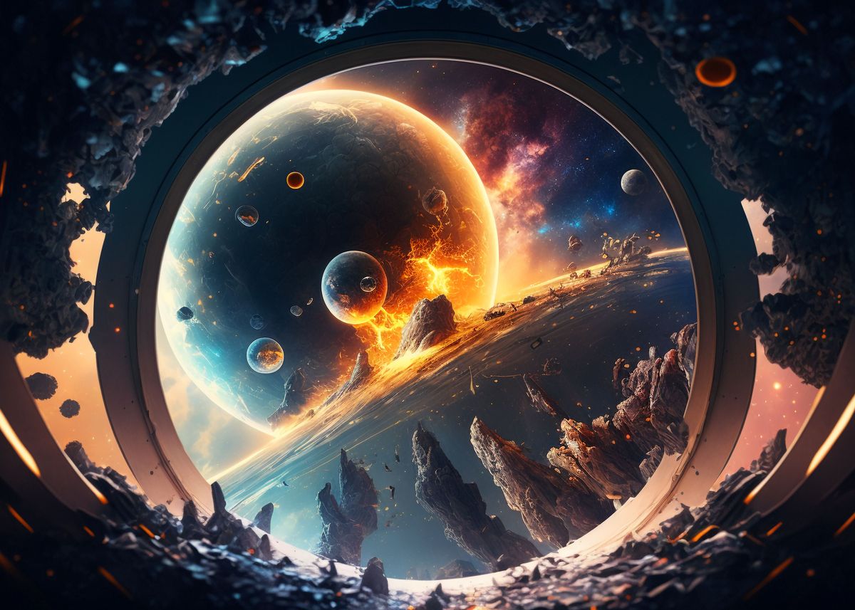 'Space Fantasy' Poster by Jiri Hodecek | Displate