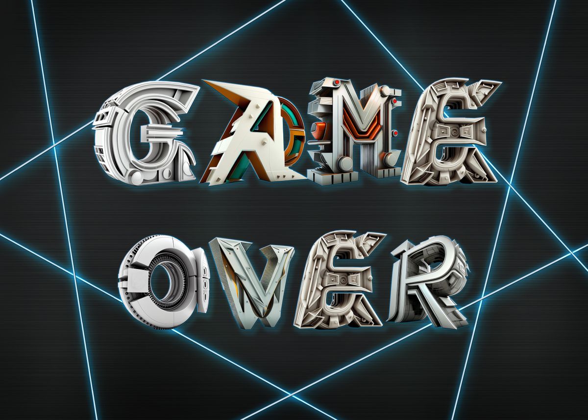 'Game Over' Poster by XandYart | Displate