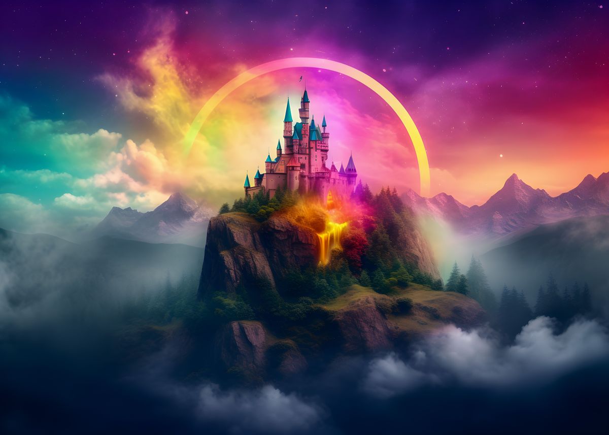 'Fantasy World' Poster by for Alms | Displate