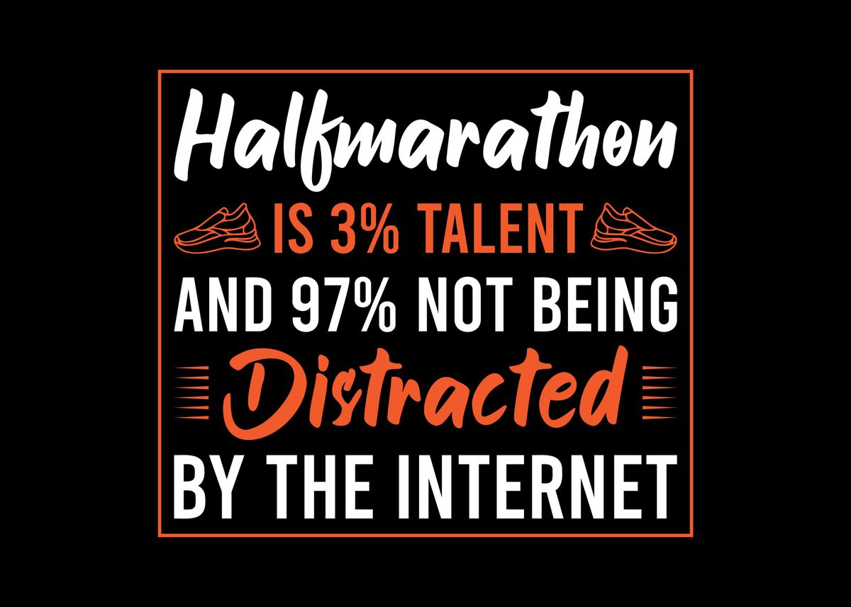 'Half Marathon' Poster by Sebastian Wünsche | Displate