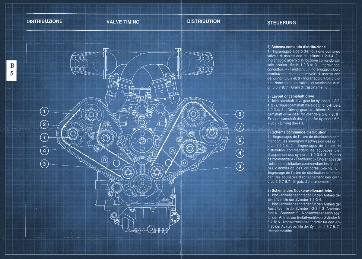 'Aged F40 Valve Timing ' Poster, picture, metal print, paint by Rollz ...