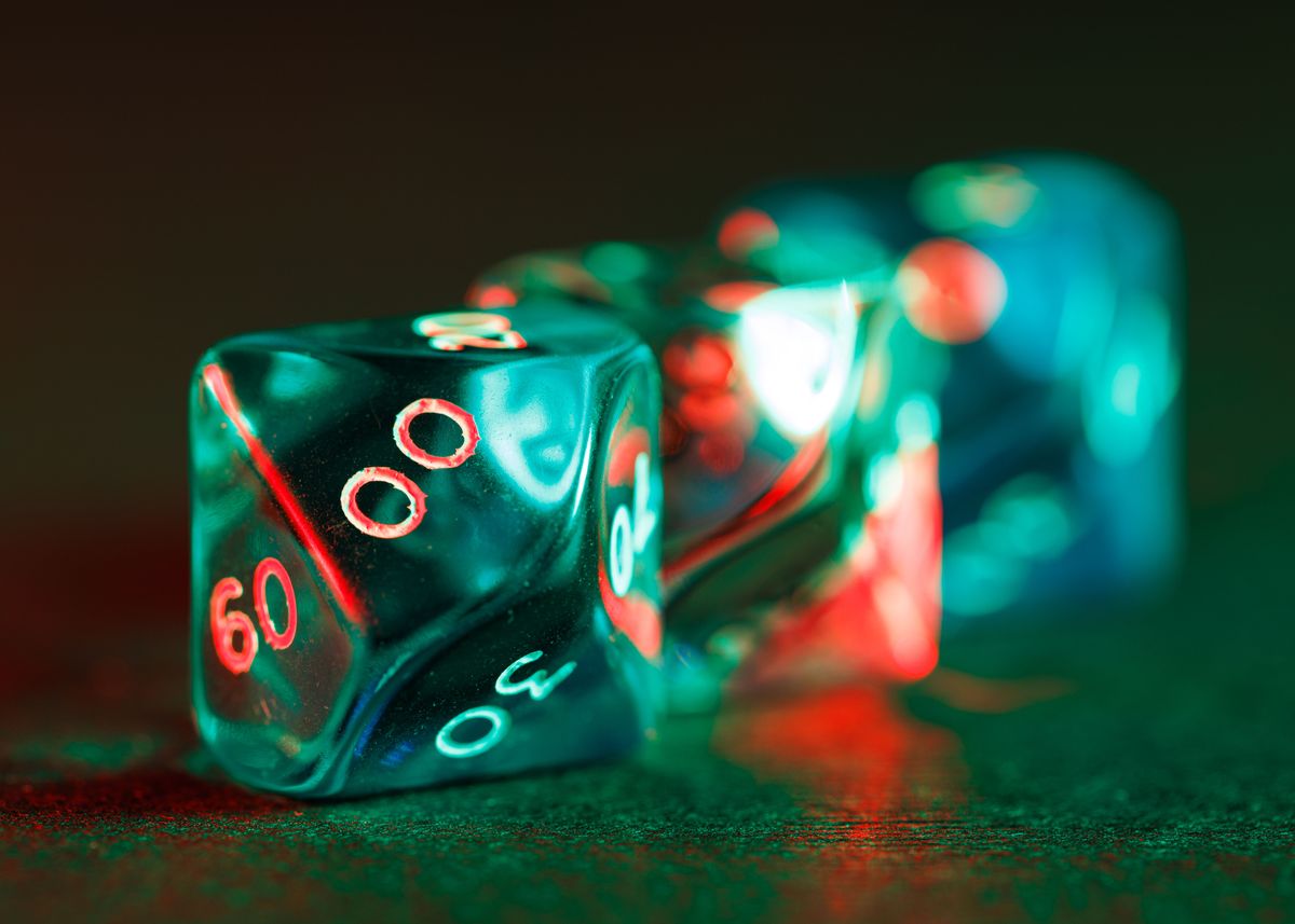 'Dice for board game' Poster, picture, metal print, paint by Giuseppe ...