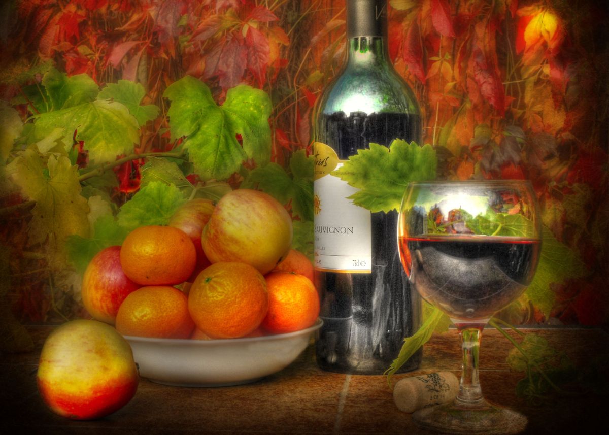 'liquid lunch' Poster, picture, metal print, paint by sue davies | Displate