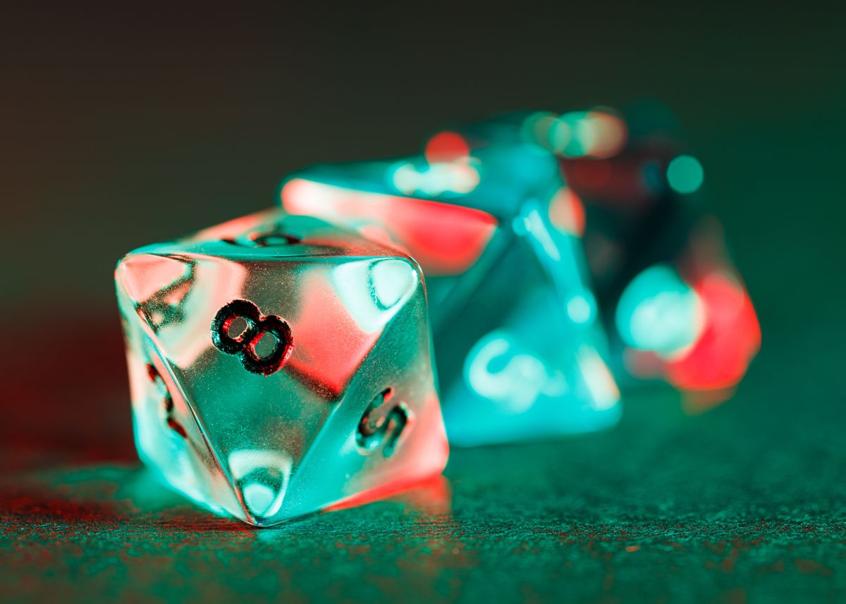 'Dice for board game' Poster by Giuseppe Cammino | Displate