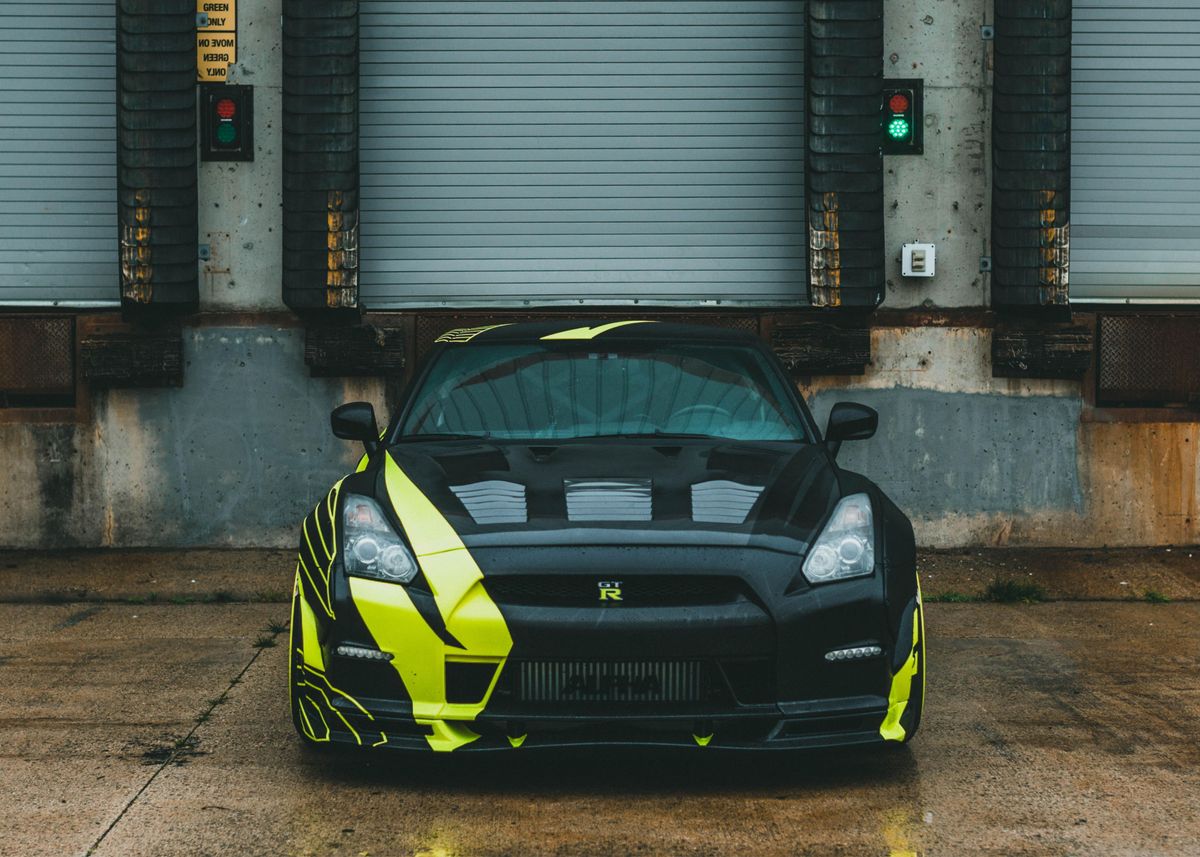 'Black Nissan Sport Car' Poster by Koba Kora | Displate