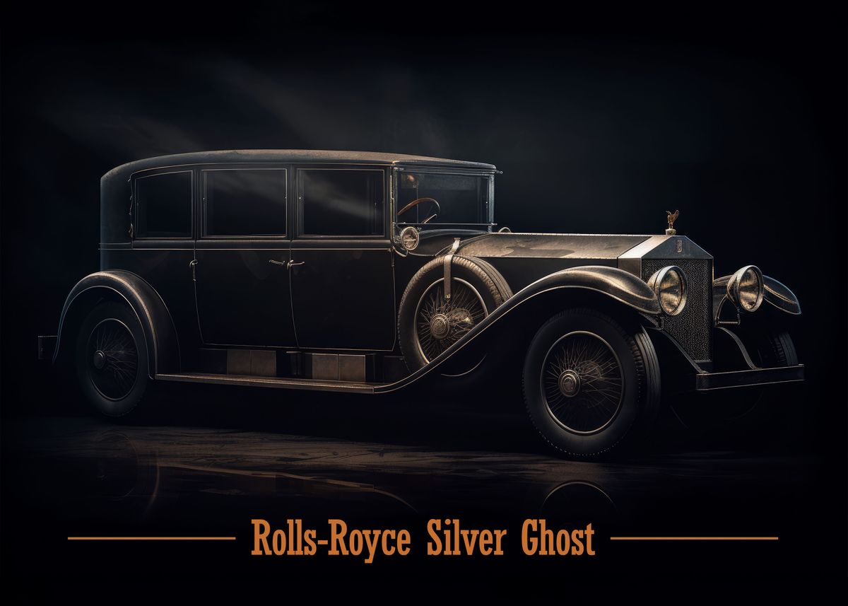 'Rolls Royce Silver Ghost' Poster, picture, metal print, paint by ...