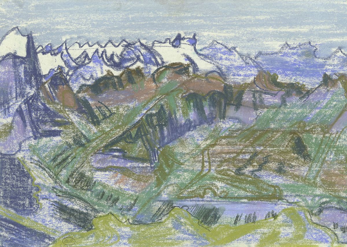 'Mountainscape ' Poster, picture, metal print, paint by tony4urban ...