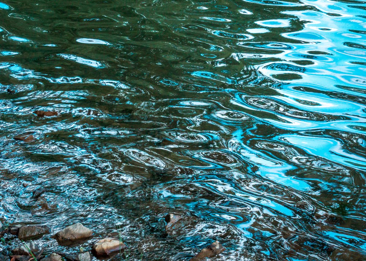 'Water ripples in the water' Poster by Michael Deemer | Displate