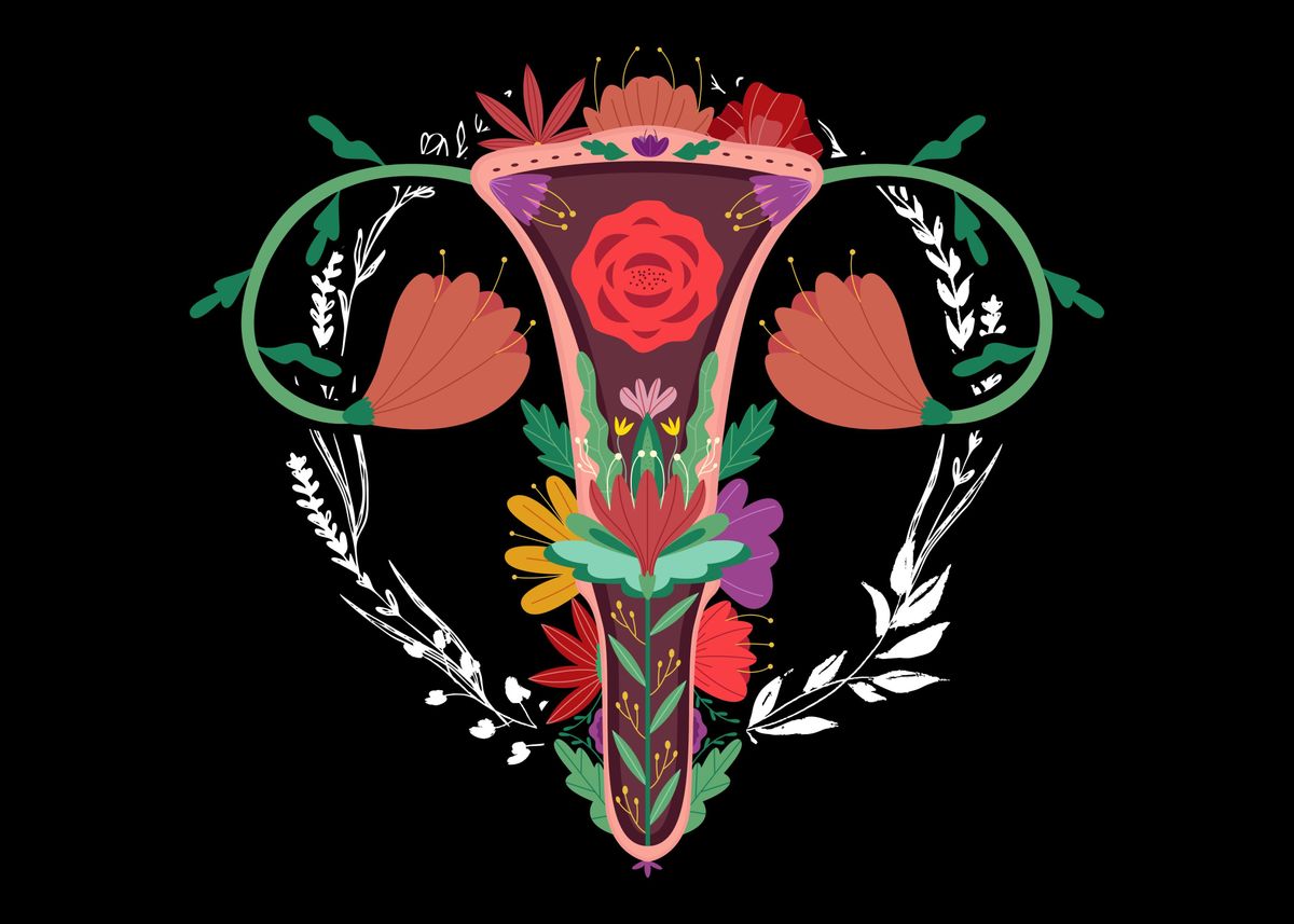 'Uterus Flower Women' Poster by professionaldesigns | Displate