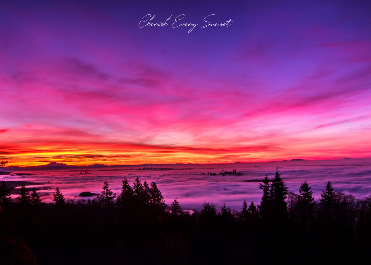 'Beautiful Sunset ' Poster by Travel Addict | Displate