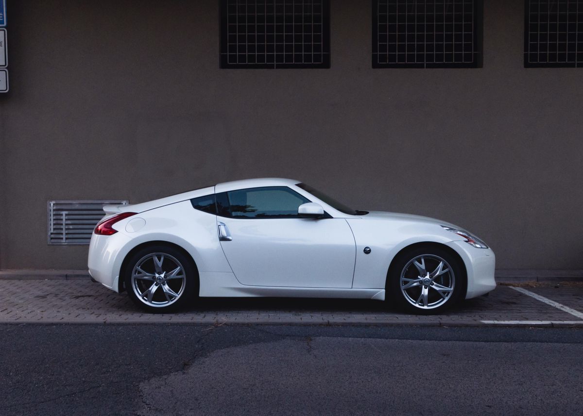 'White Nissan Sport Car' Poster, picture, metal print, paint by Koba ...