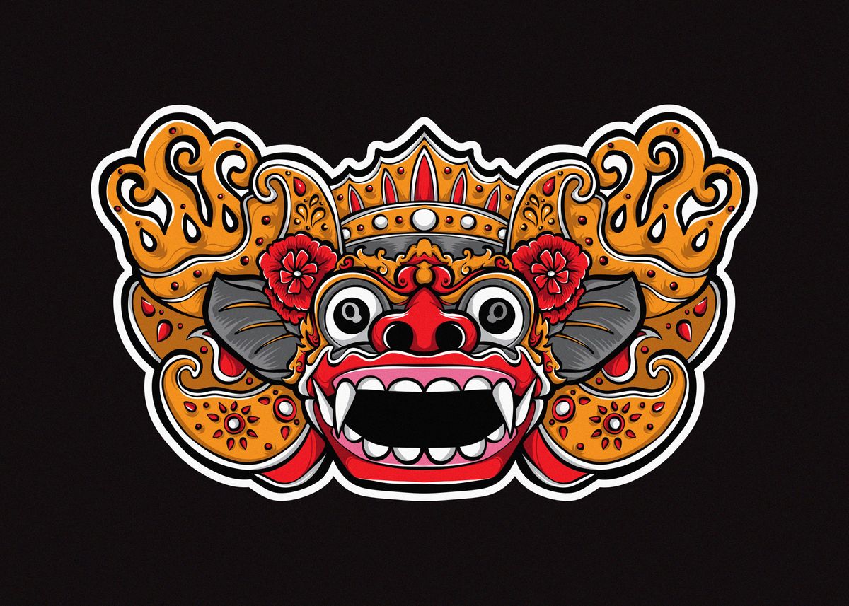 'Barong bali' Poster, picture, metal print, paint by Tran Duc Hieu ...