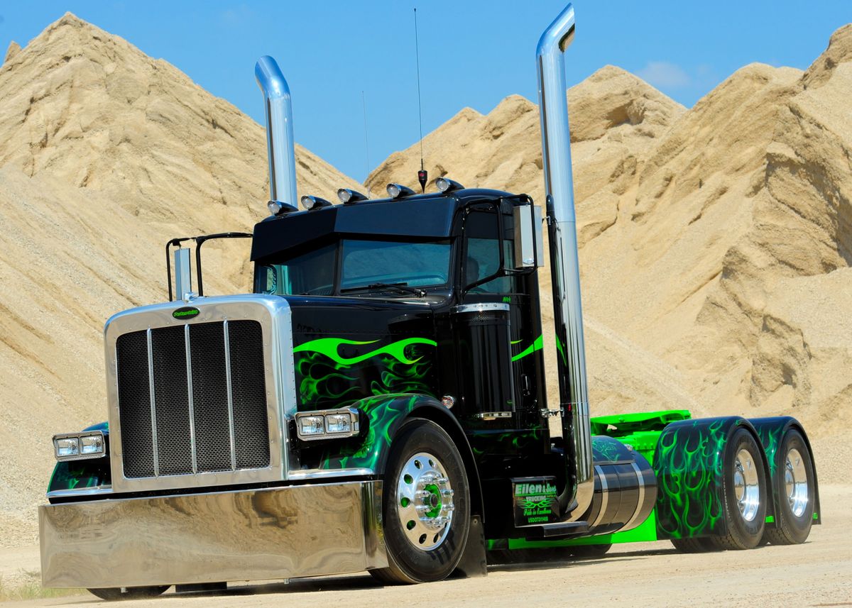 'Peterbilt 389' Poster, picture, metal print, paint by Monster Car ...