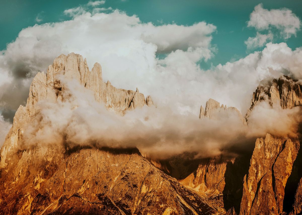 'MISTY HILL' Poster, picture, metal print, paint by LuckStory | Displate