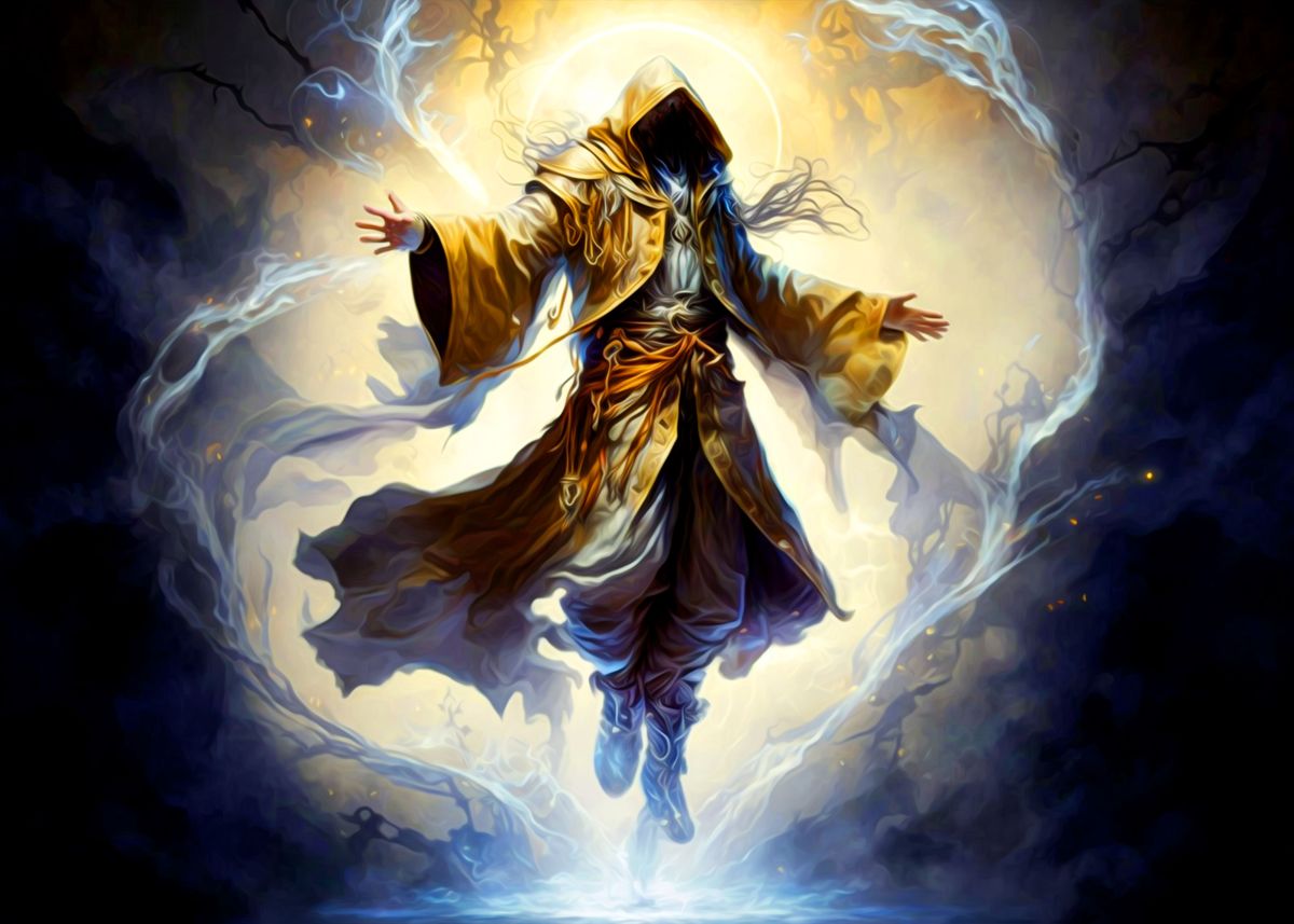 'Fantasy Wizard' Poster, picture, metal print, paint by nhatsk min ...