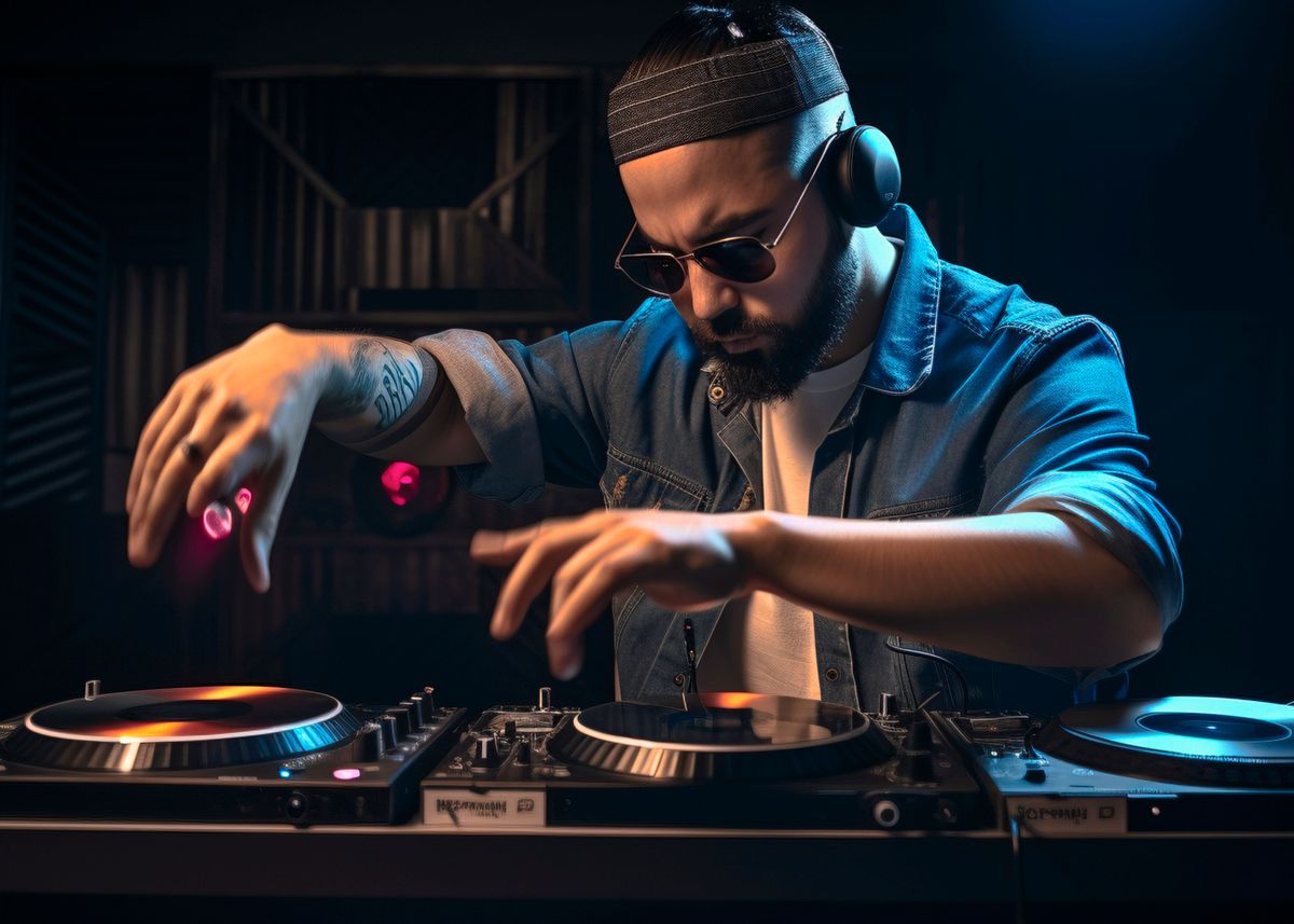 'DJ Man v2' Poster by Pedro Venancio | Displate