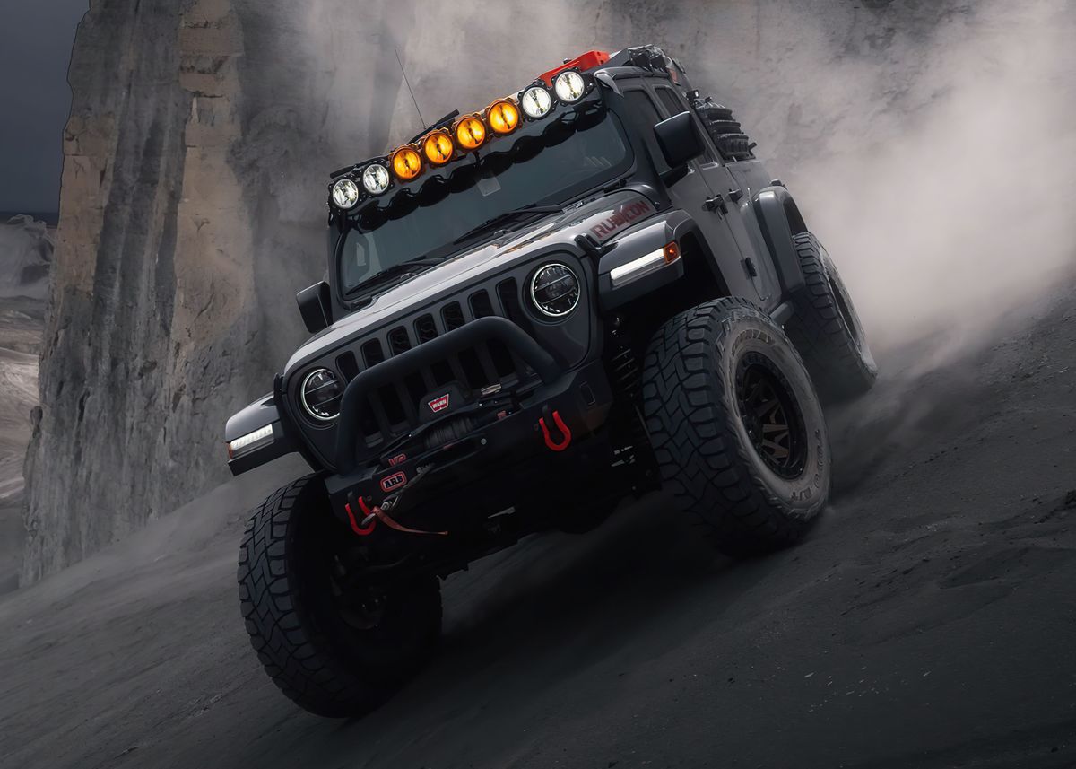 'Jeep Sport Car' Poster, picture, metal print, paint by Richard Art ...