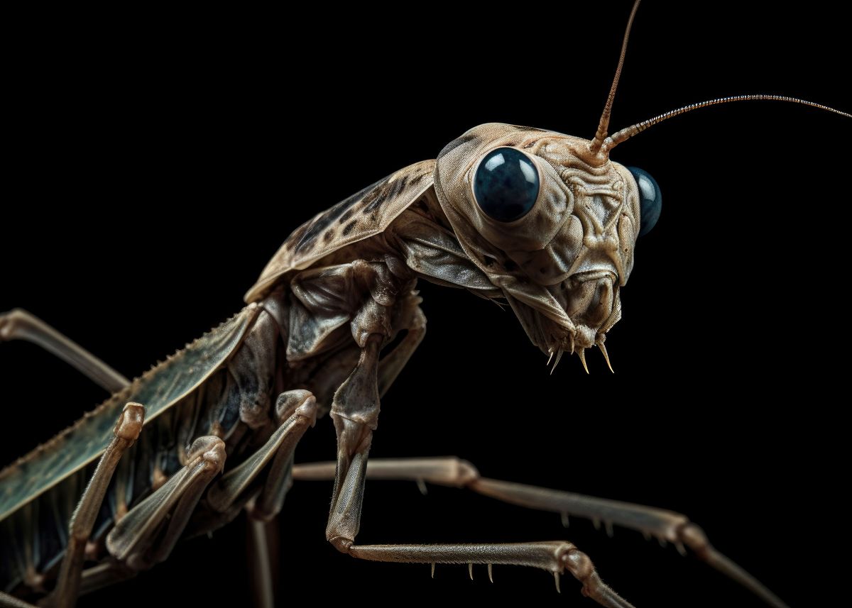 'Stick insect portrait' Poster, picture, metal print, paint by Steven ...