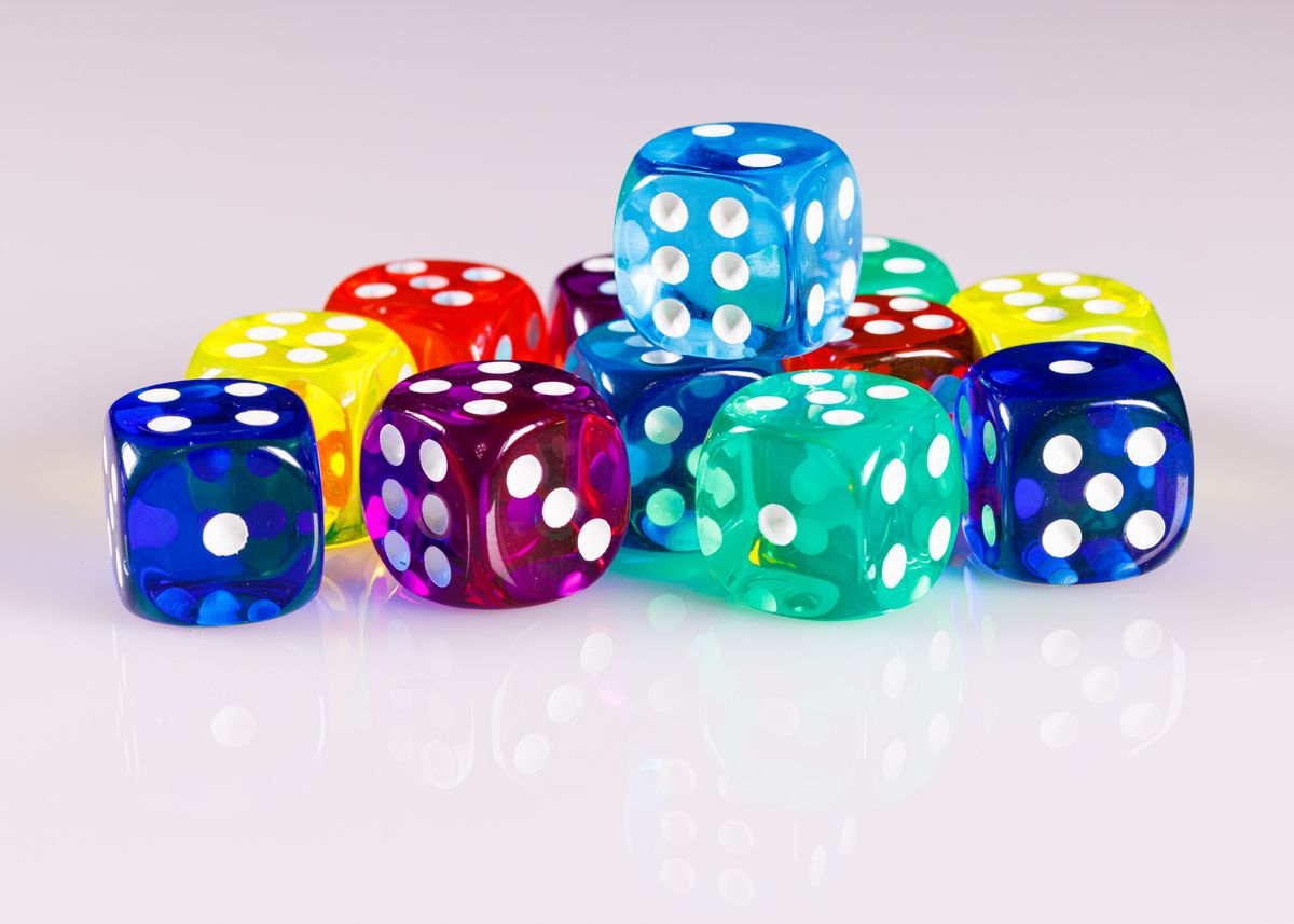 'Dice for board game' Poster by Giuseppe Cammino | Displate