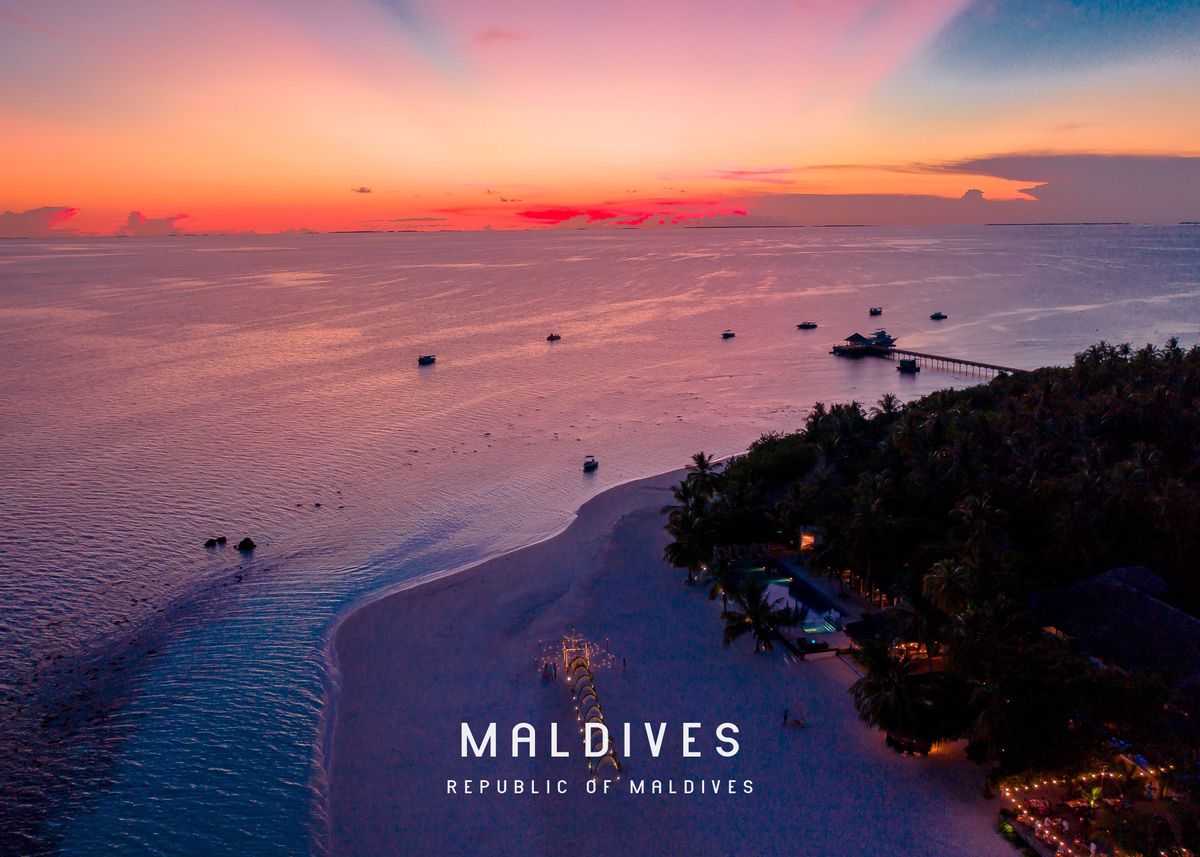 'Maldives ' Poster, picture, metal print, paint by Explore Universe ...