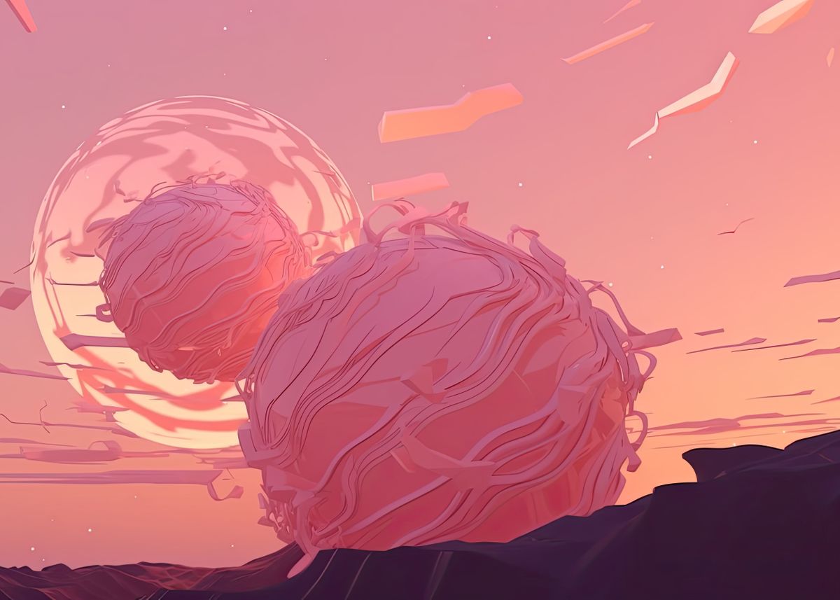 'Abstract Space Art 1' Poster, picture, metal print, paint by Benjamin ...