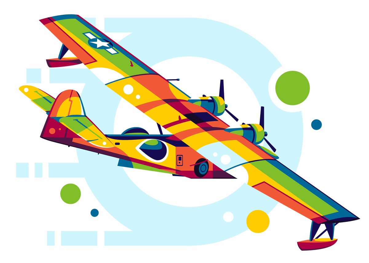 'PBY Catalina' Poster, picture, metal print, paint by Lintang Wicaksono ...