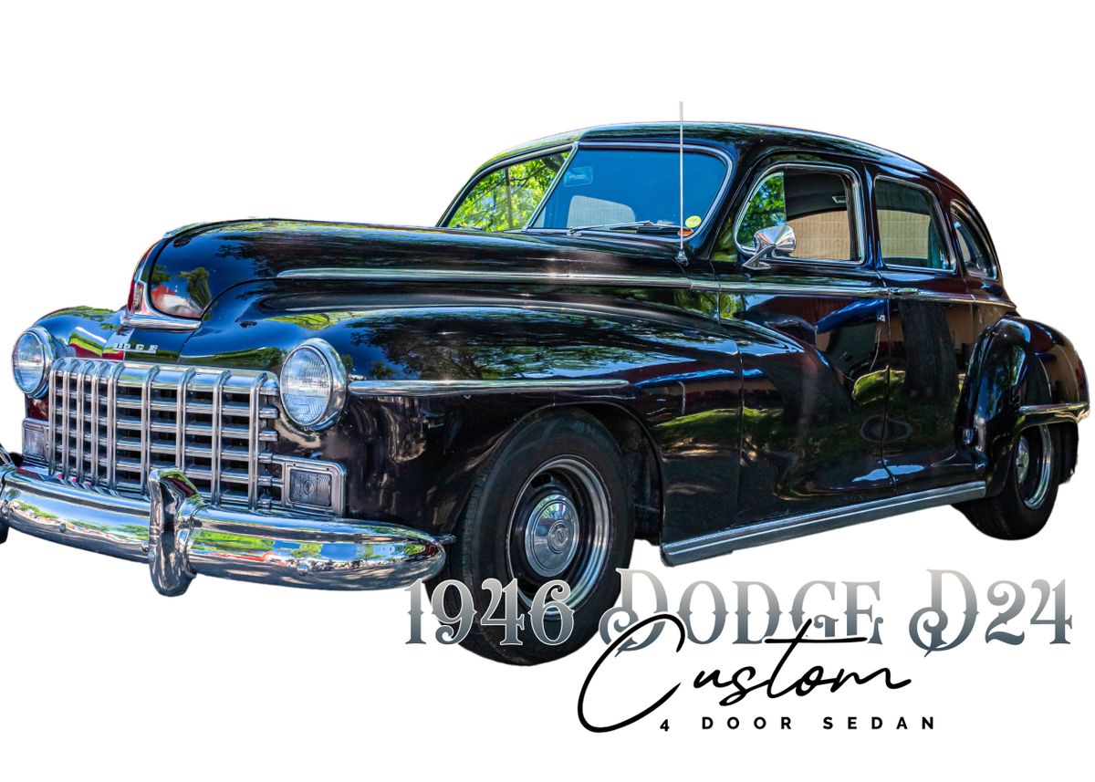'1946 Dodge D24 Sedan' Poster, picture, metal print, paint by Gestalt ...