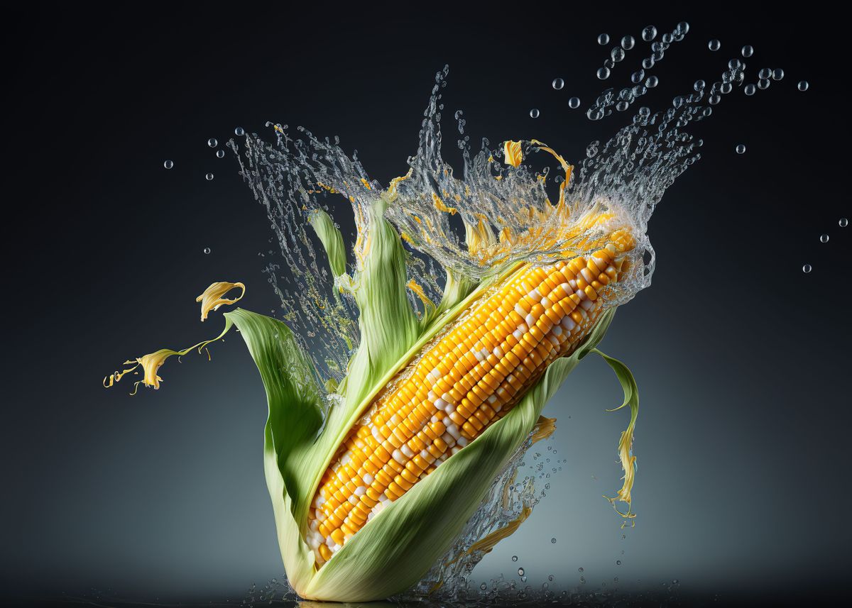 'Corn ' Poster, picture, metal print, paint by Chester Draper | Displate