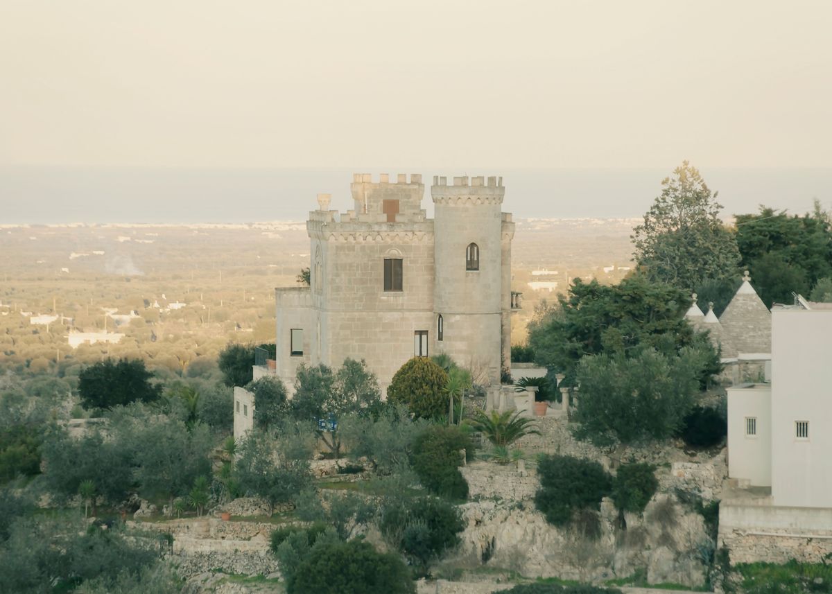 'Ostuni panorama tower day' Poster, picture, metal print, paint by ...