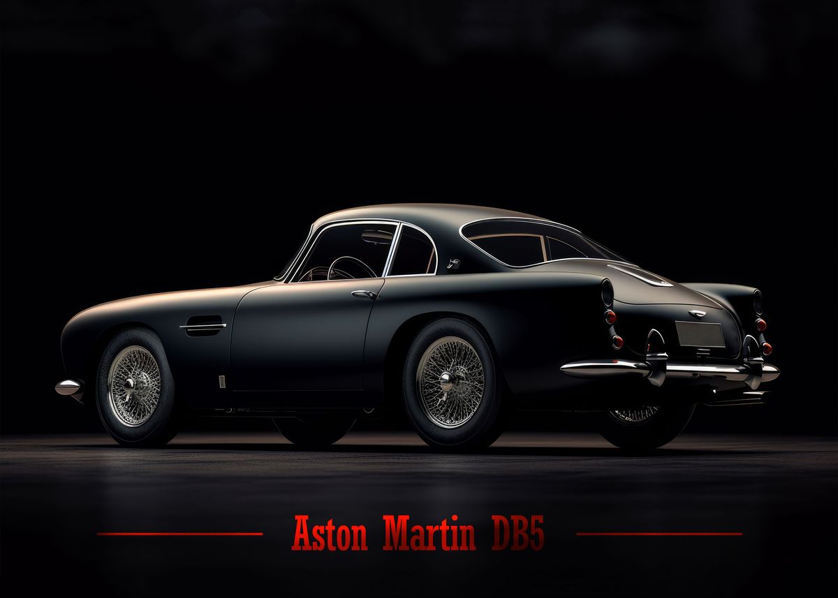 'Aston Martin DB5' Poster, picture, metal print, paint by Anxhela Sufa ...