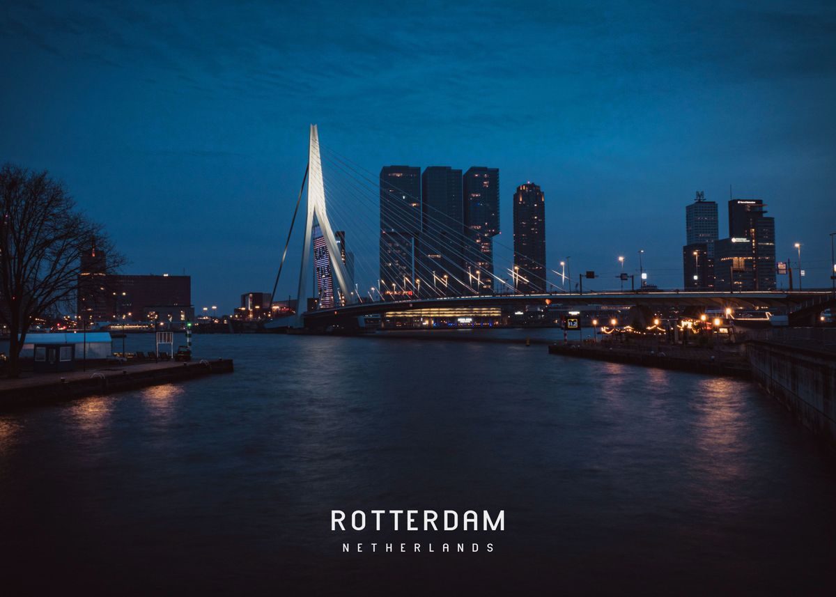 'Rotterdam ' Poster, picture, metal print, paint by Big City | Displate