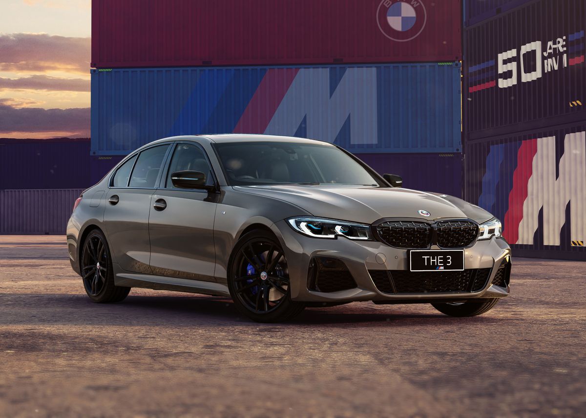 'bmw m340i xdrive 50 jahre' Poster, picture, metal print, paint by El ...