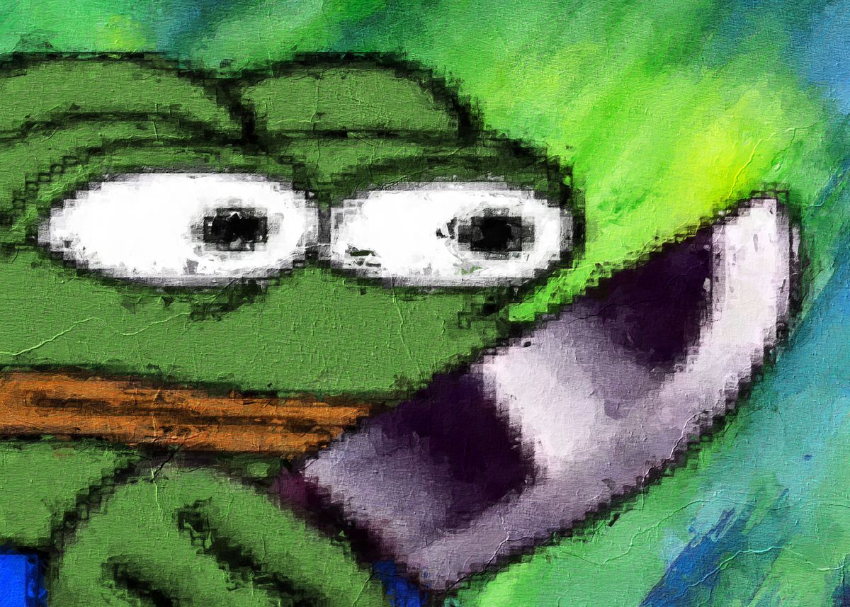 'Pepe the frog' Poster, picture, metal print, paint by Meme Daily ...