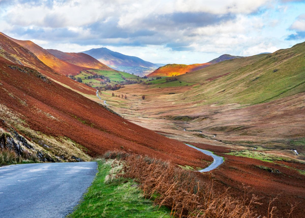 'Newlands Pass' Poster, picture, metal print, paint by David Hare ...