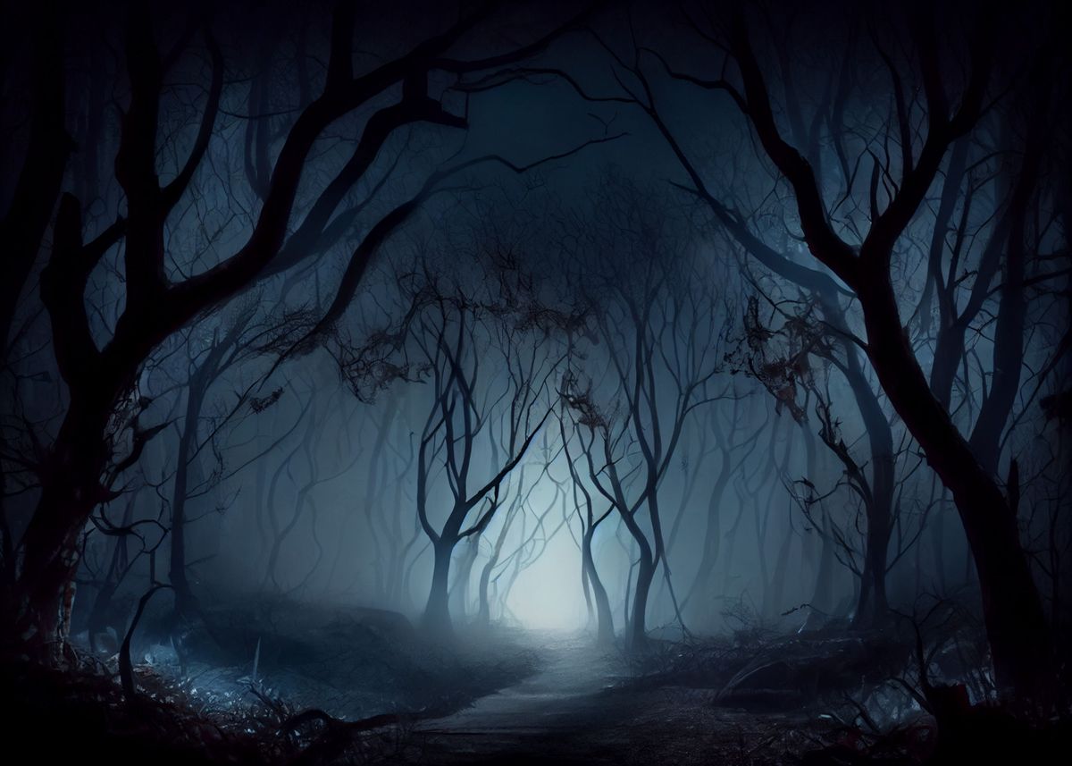 'Evil forest' Poster, picture, metal print, paint by Below Horizon ...