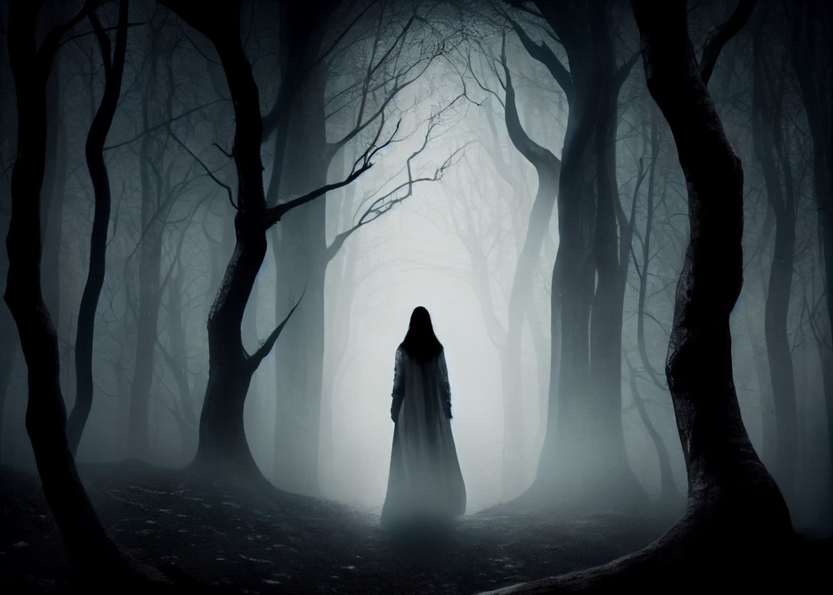 'Scary shadow figure' Poster by Below Horizon | Displate