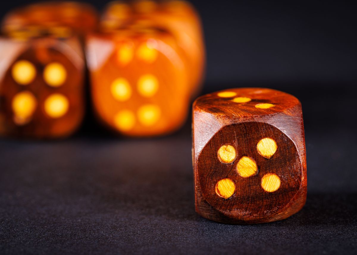 'Dice for board game' Poster, picture, metal print, paint by Giuseppe ...