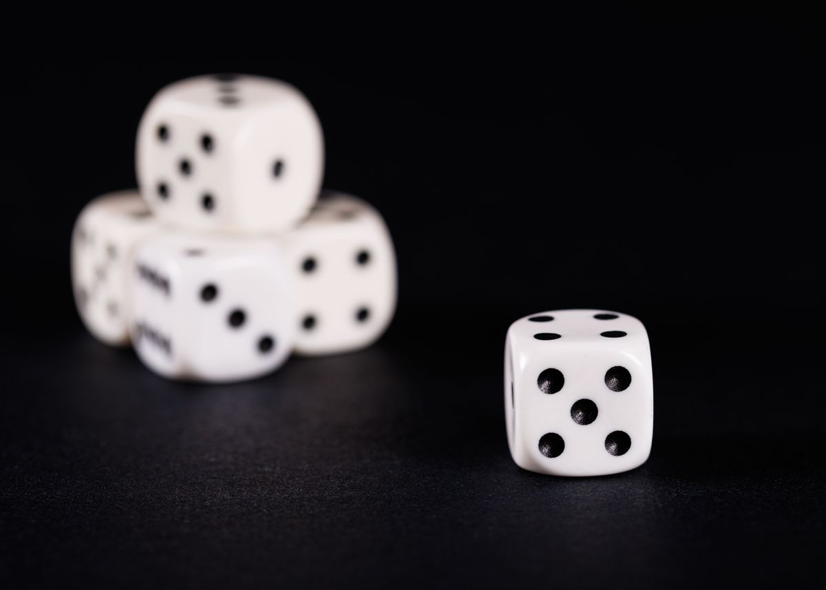 'Dice for board game' Poster, picture, metal print, paint by Giuseppe ...