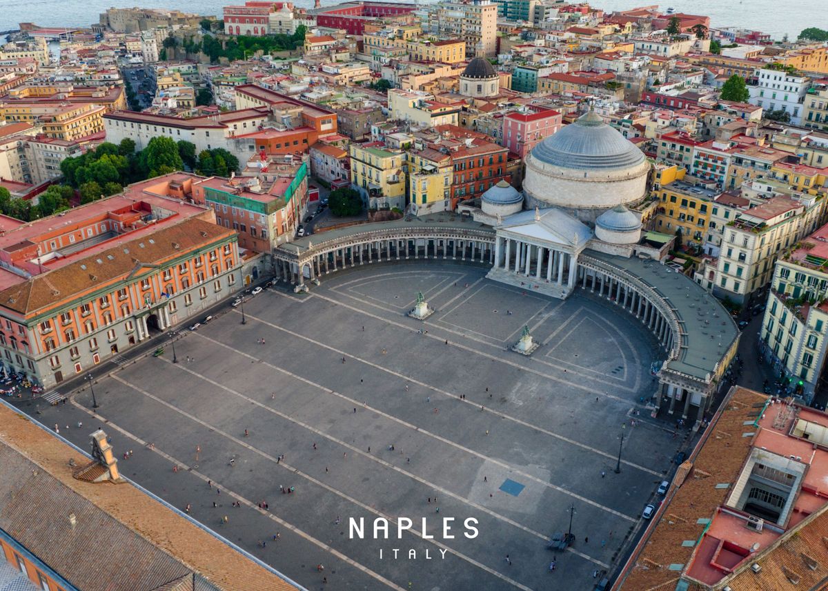 'Naples ' Poster, picture, metal print, paint by Famous City | Displate