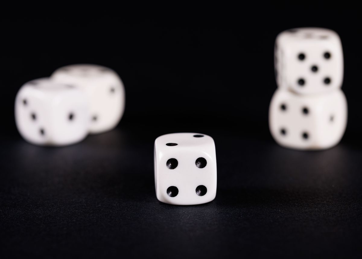 'Dice for board game' Poster by Giuseppe Cammino | Displate