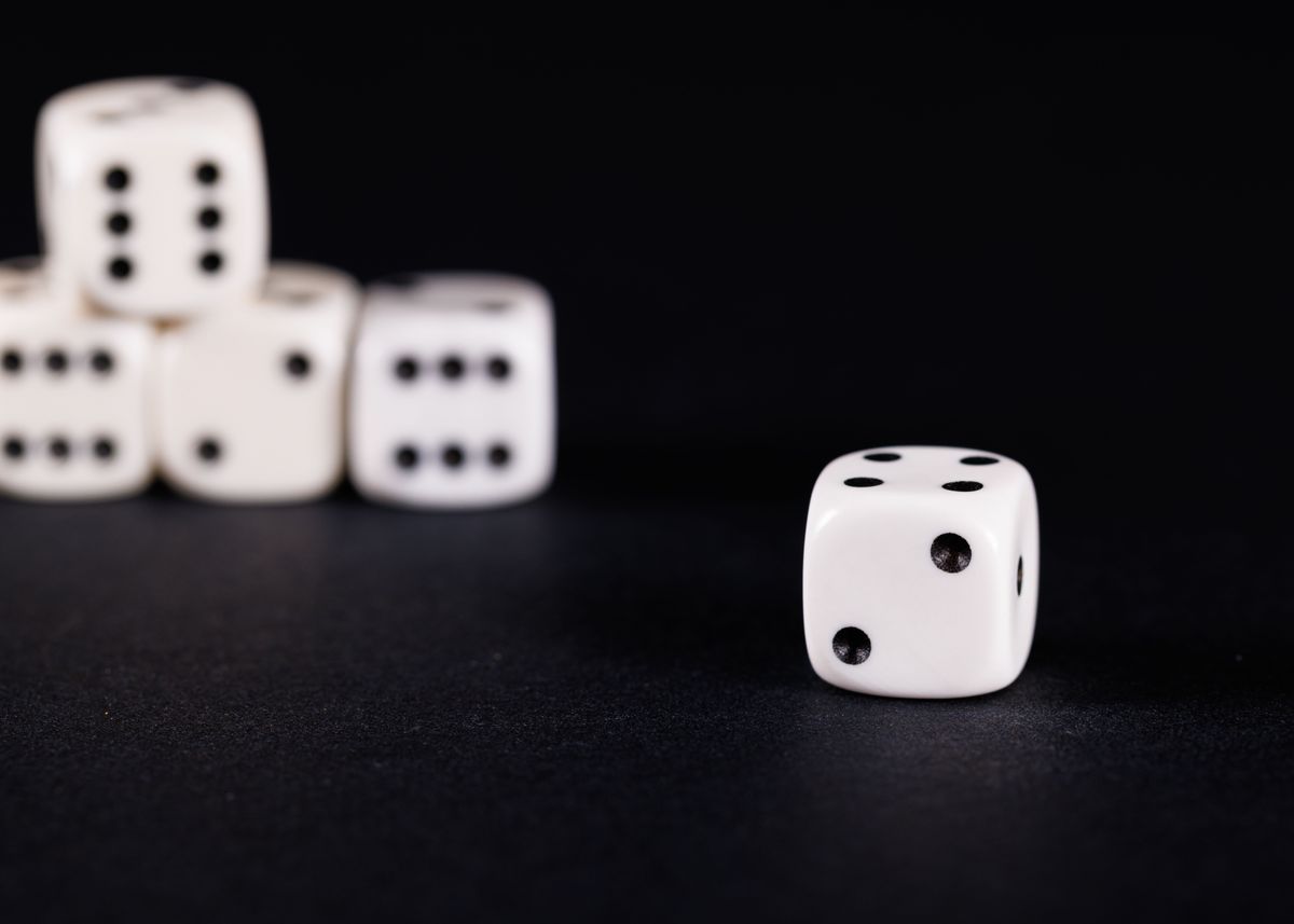 'Dice for board game' Poster, picture, metal print, paint by Giuseppe ...