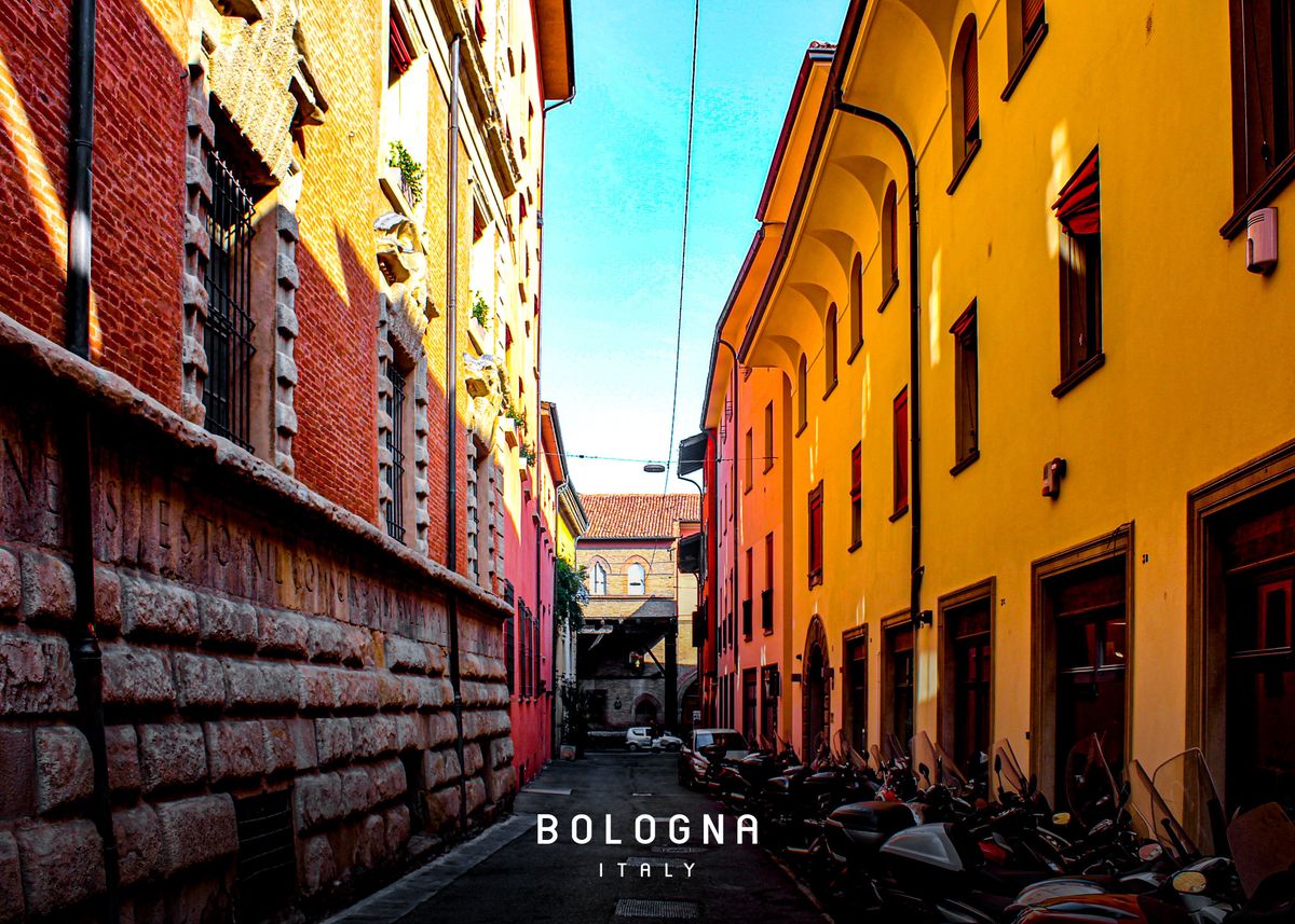 'Bologna ' Poster, picture, metal print, paint by Travel Addict | Displate