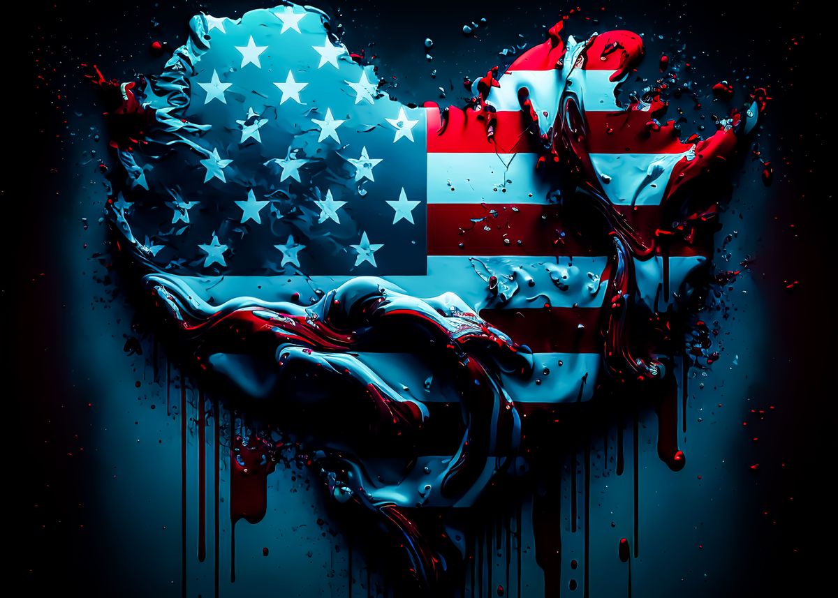 'american flag' Poster by AlycePreston | Displate