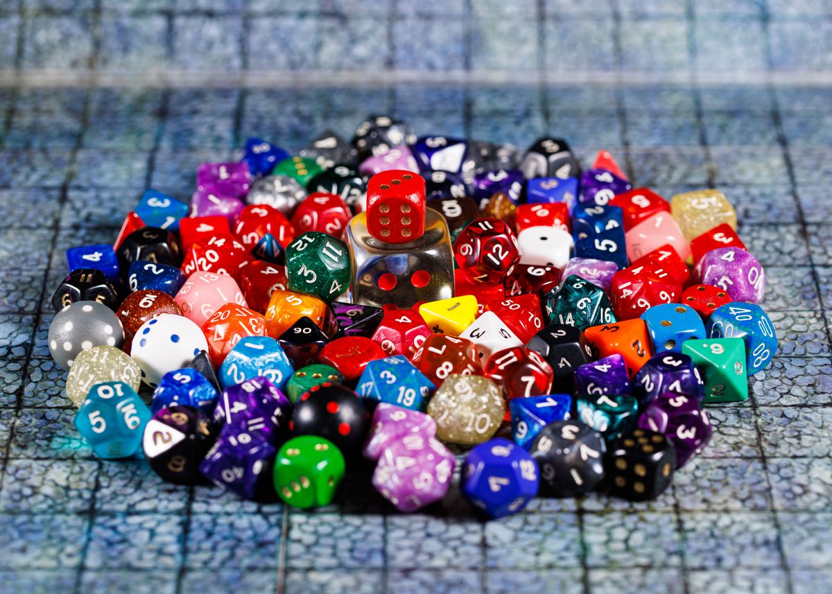 'Dice for board game' Poster, picture, metal print, paint by Giuseppe ...